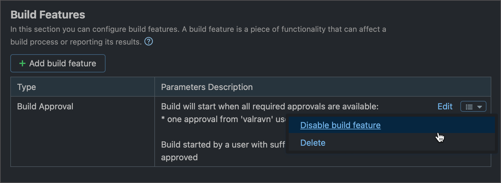 Adding Build Features | TeamCity On-Premises Documentation