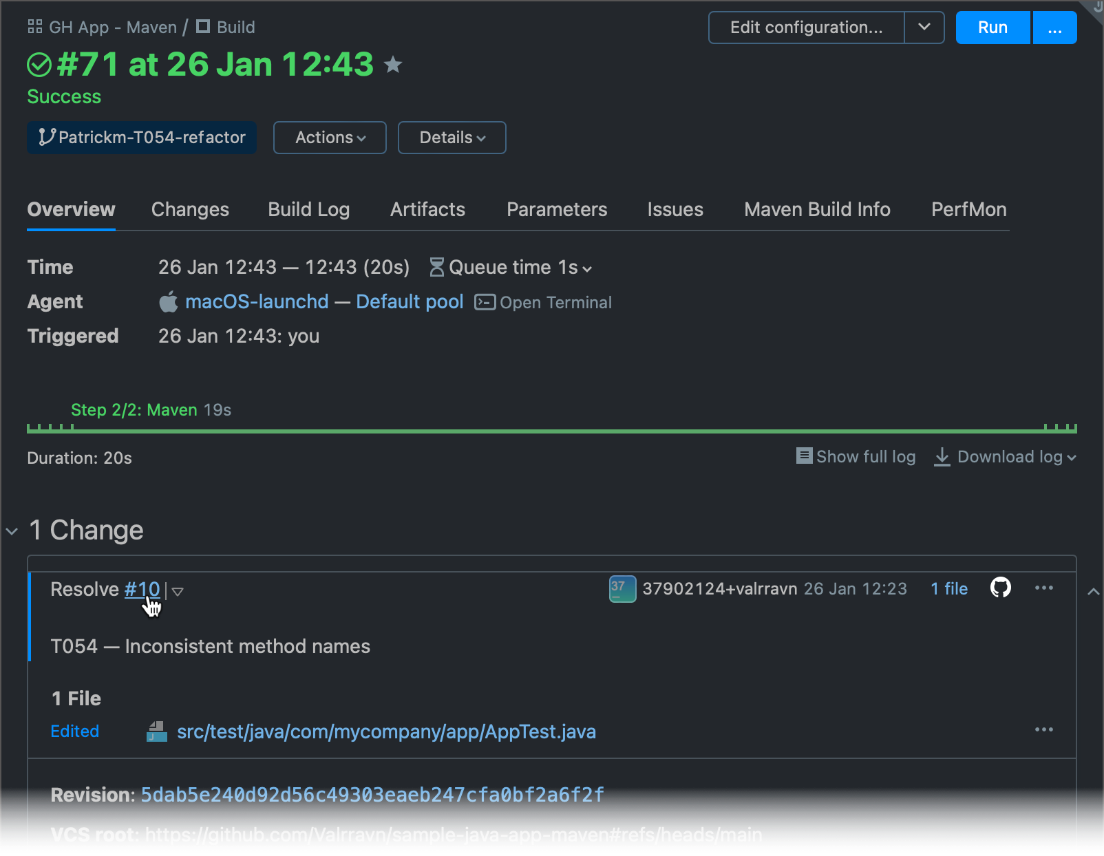 Integrating TeamCity with GitHub Issues | TeamCity Cloud Documentation