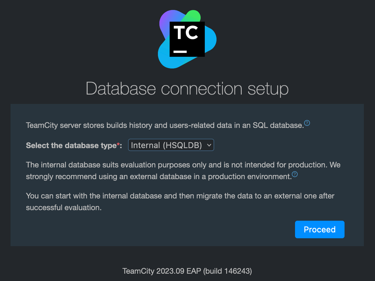 快速设置 | TeamCity On-Premises 文档