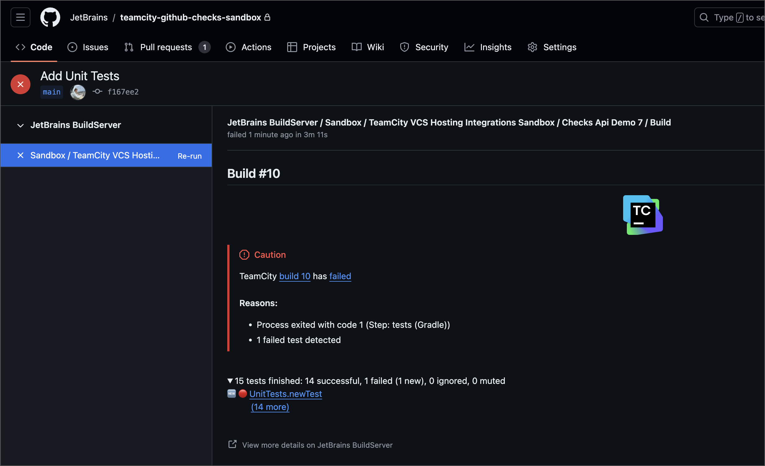 GitHub Checks Webhook 触发器 | TeamCity On-Premises 文档