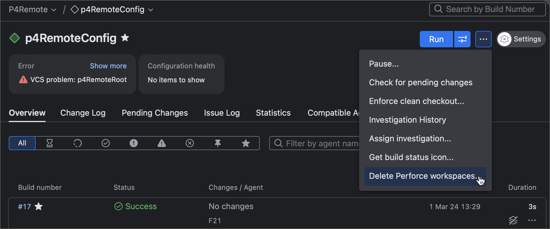 Perforce Workspace Handling in TeamCity | TeamCity On-Premises ...