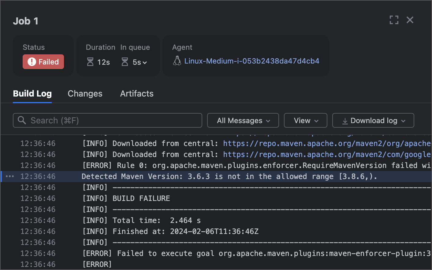 Create a Single-Job Pipeline | TeamCity Pipelines Documentation