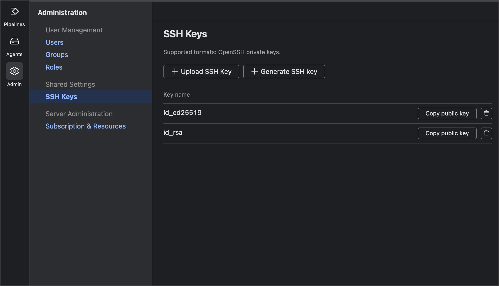SSH Repository Access | TeamCity Pipelines Documentation
