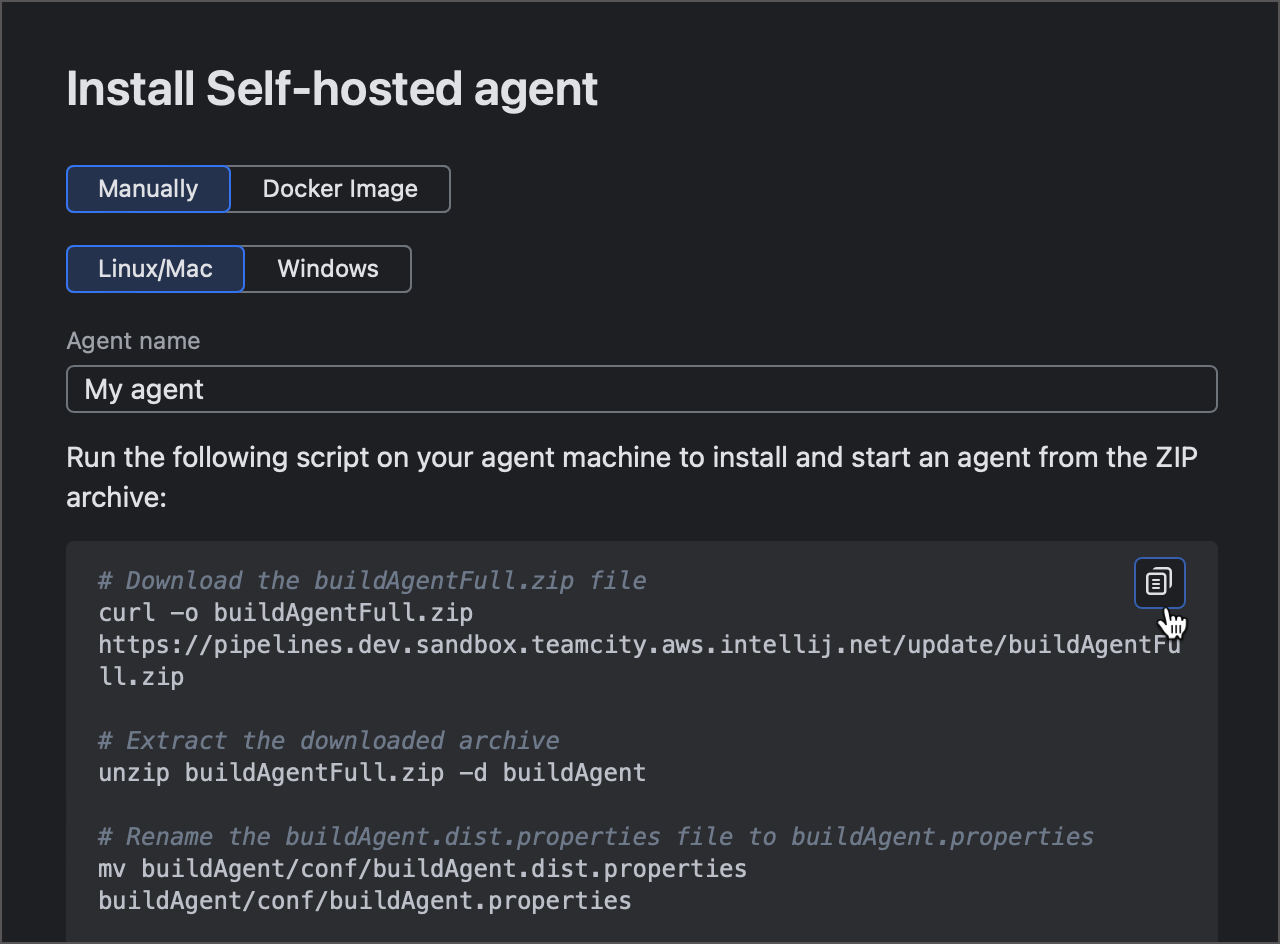 Self-Hosted Build Agents | TeamCity Pipelines Documentation