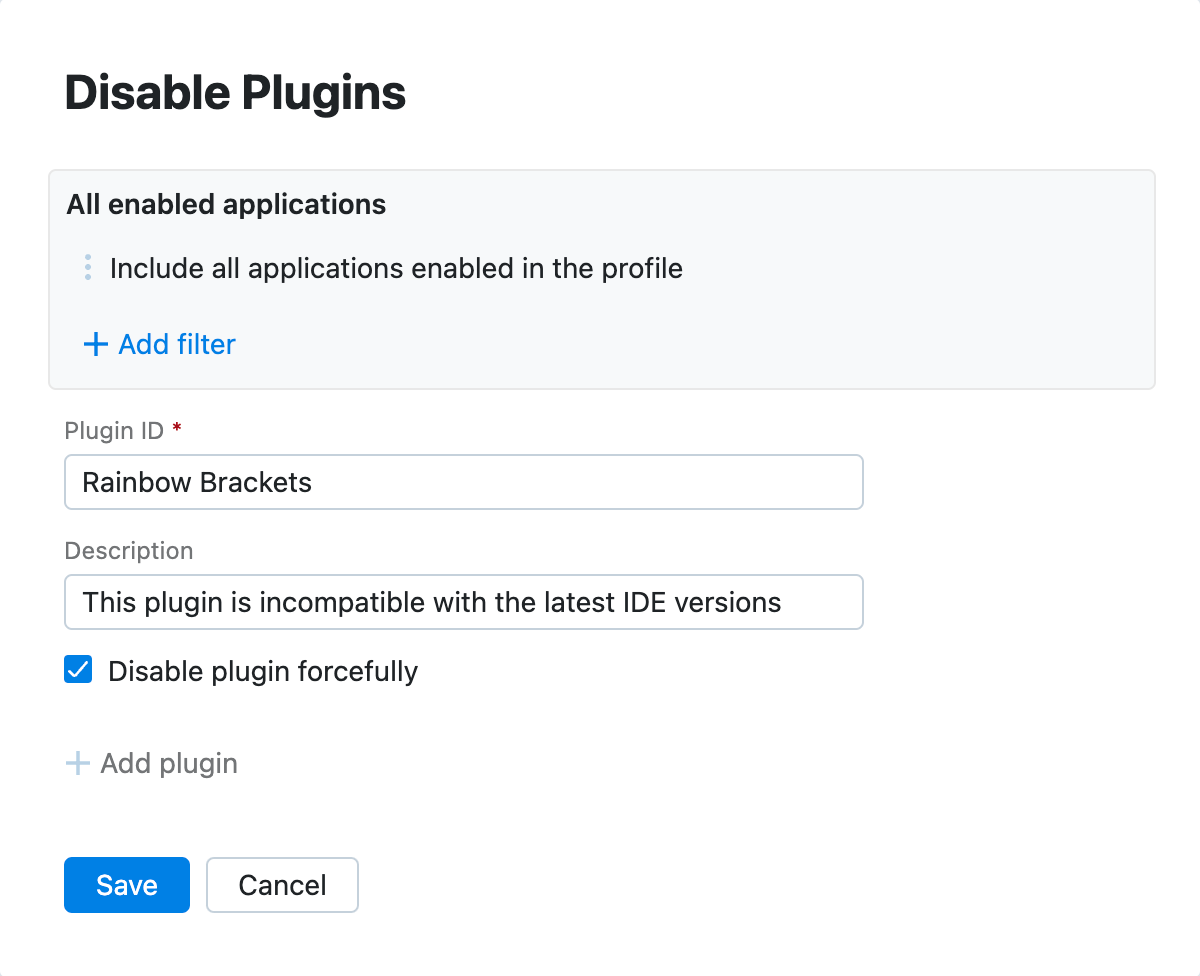 Manage available plugins | Toolbox Enterprise