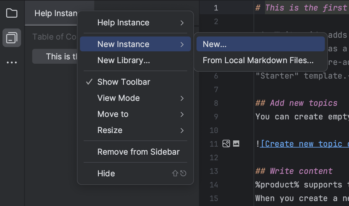 Instances | Writerside Documentation
