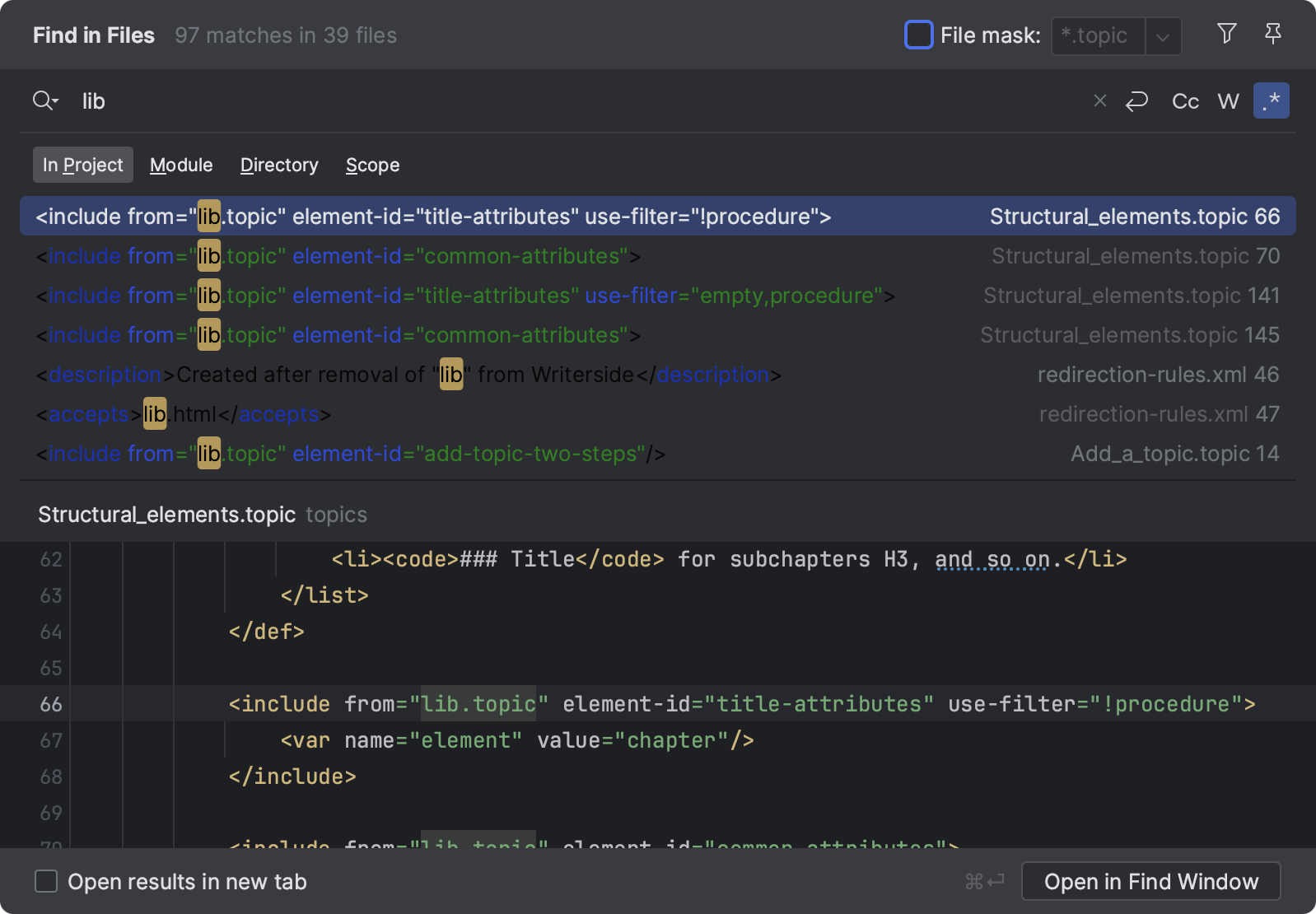 Shortcuts | Writerside Documentation