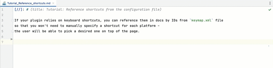 Live templates | Writerside Documentation