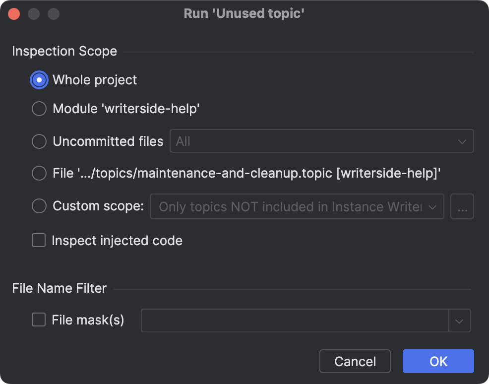 Maintenance and cleanup | Writerside Documentation
