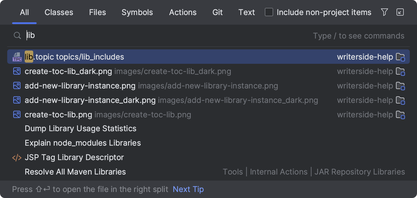 Keyboard shortcuts | Writerside Documentation