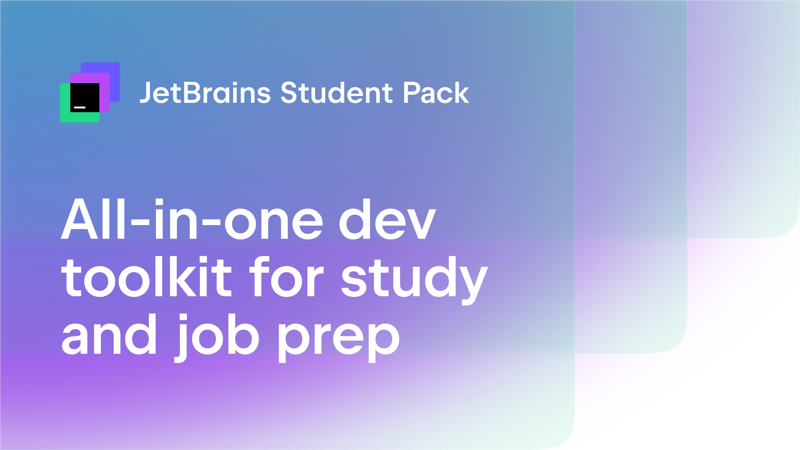 Free JetBrains Student Pack