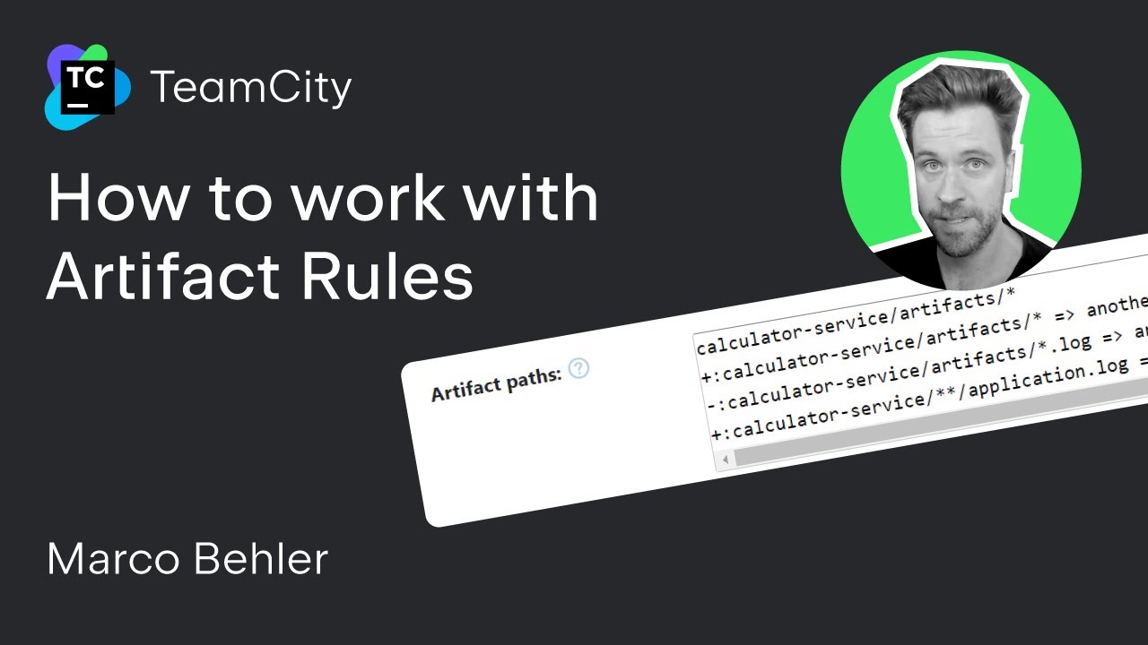 TeamCity tutorial: How to work with artifact rules